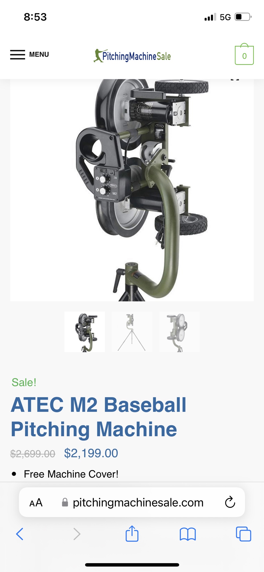 ATEC M2 Pitching Machine | SidelineSwap