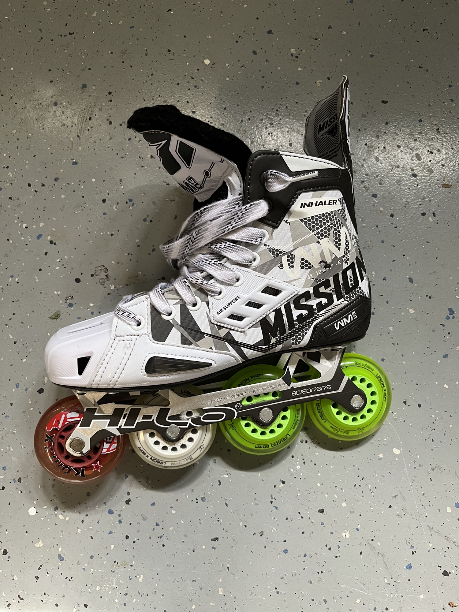 Used Mission Wide Width Size 7.5 Inhaler WM03 Inline Skates | SidelineSwap
