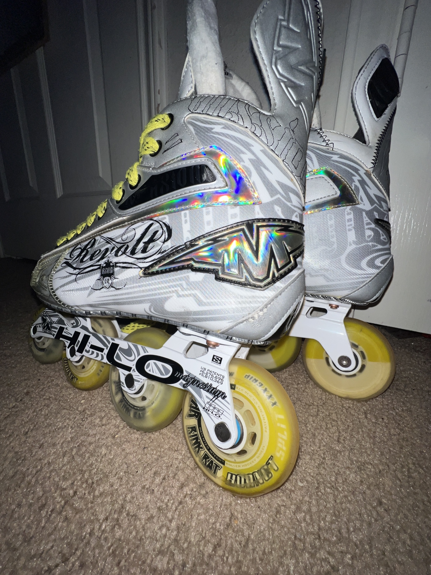 Mission Axiom T10 Revolt Extra Wide Width Size 6.5 Inline Skates ...