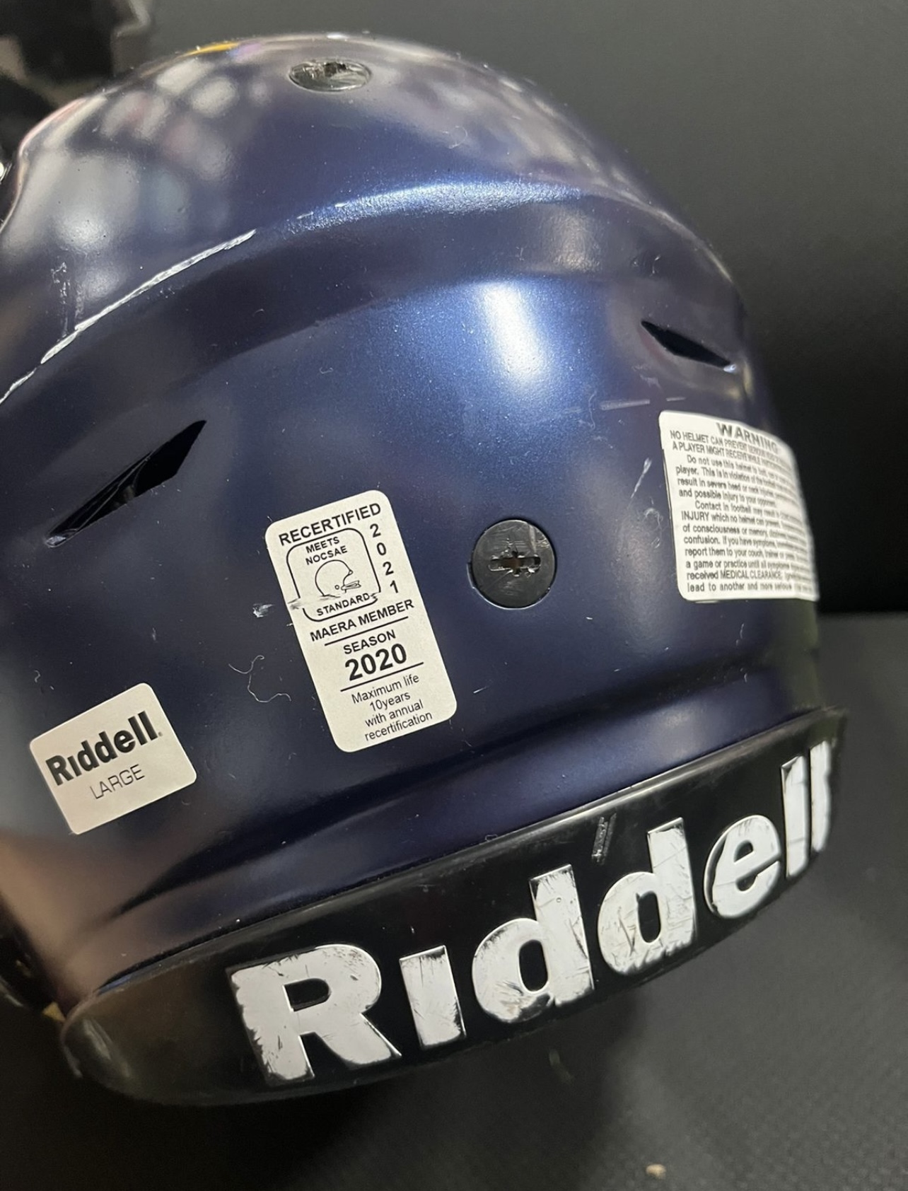 Adult Large - Riddell Speedflex Football Helmet - Blue | SidelineSwap
