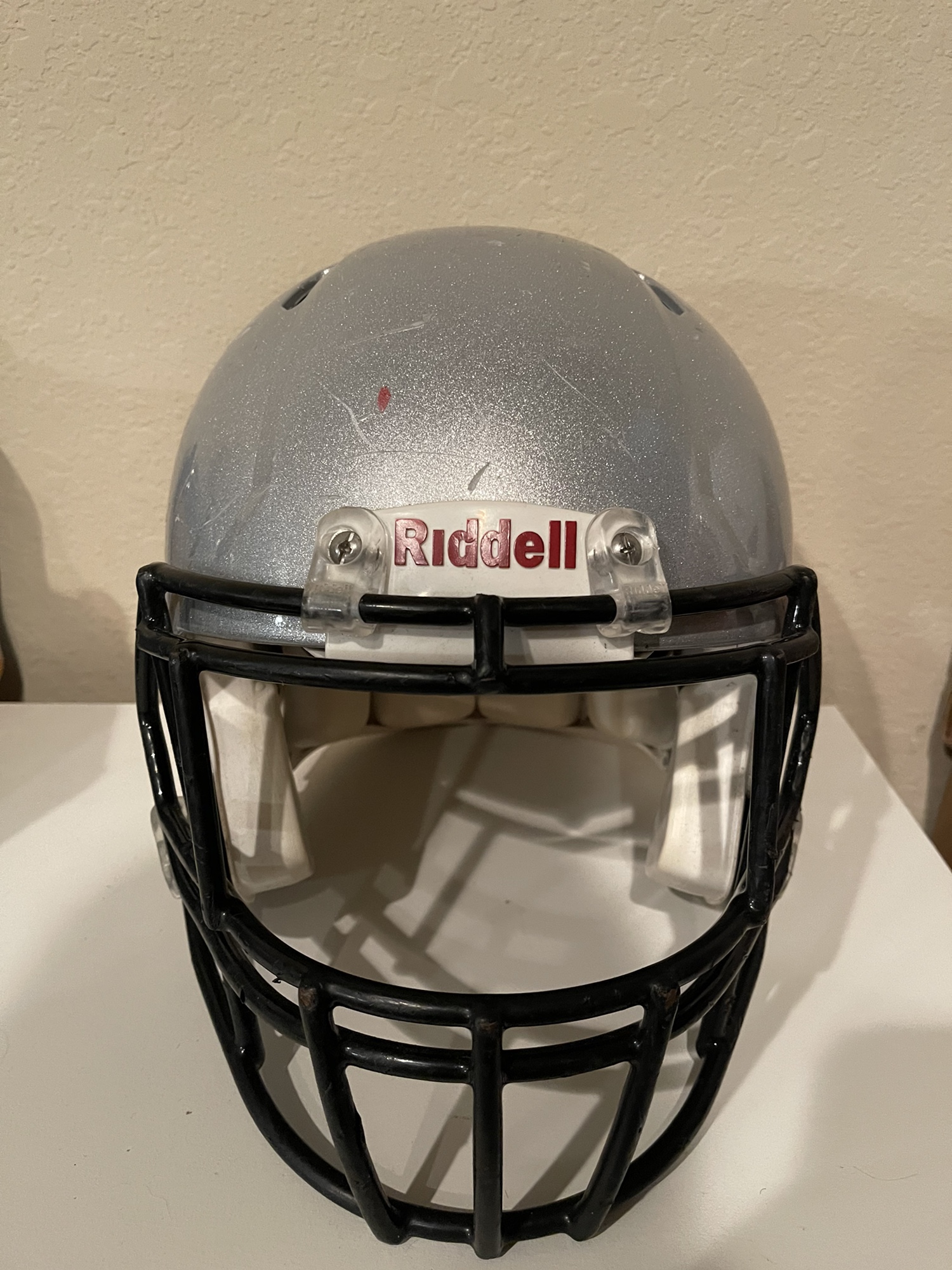 Adult Large - Riddell Speed Football Helmet - Silver | SidelineSwap