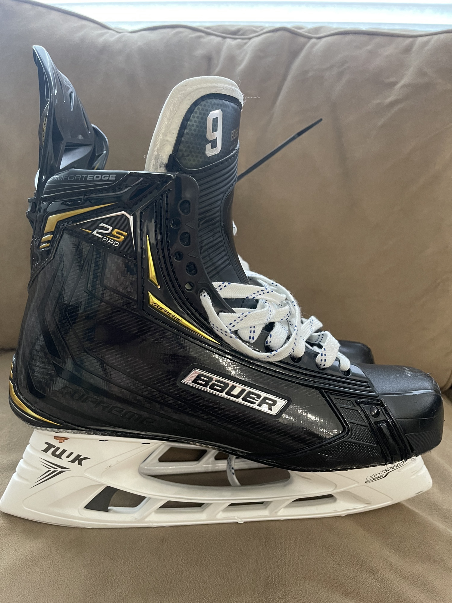 Jack Eichel Senior New Bauer Supreme 2S Pro Hockey Skates Regular Width ...
