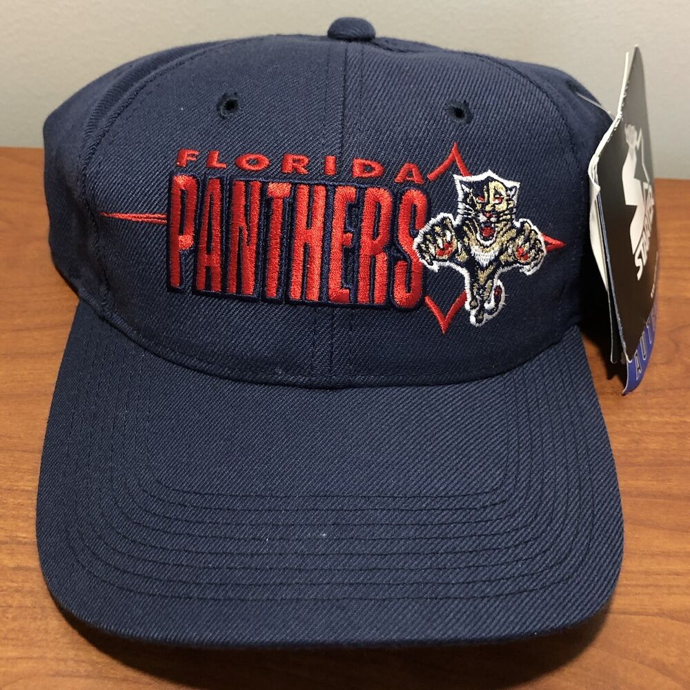 Florida Panthers Hat Snapback Cap Vintage 90s NHL Hockey Starter Blue ...