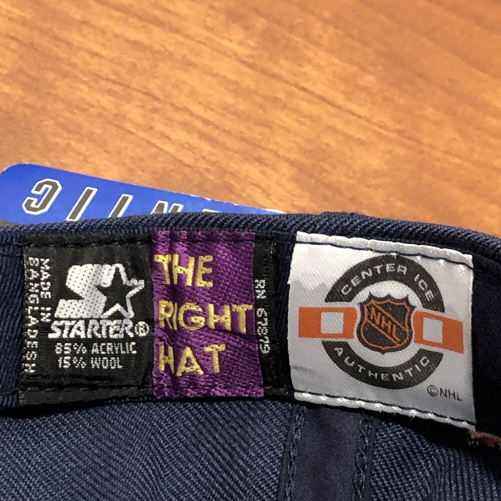 Florida Panthers Hat Snapback Cap Vintage 90s NHL Hockey Starter Blue ...