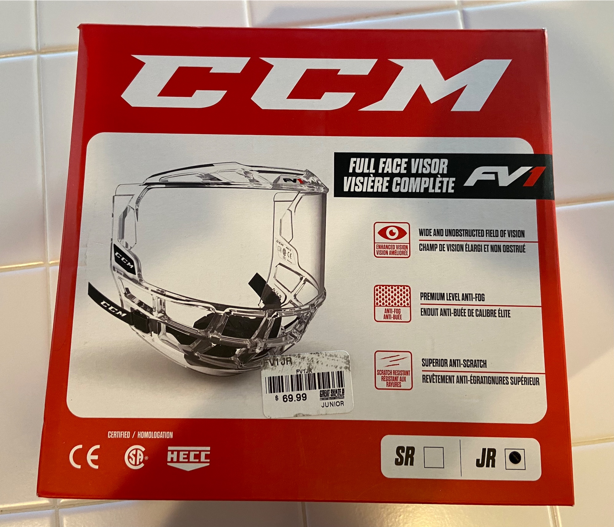 New Junior CCM FV1 Full Face Visor | SidelineSwap