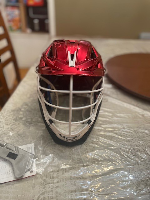 Brand New Red Chrome Cascade XRS Helmet | SidelineSwap