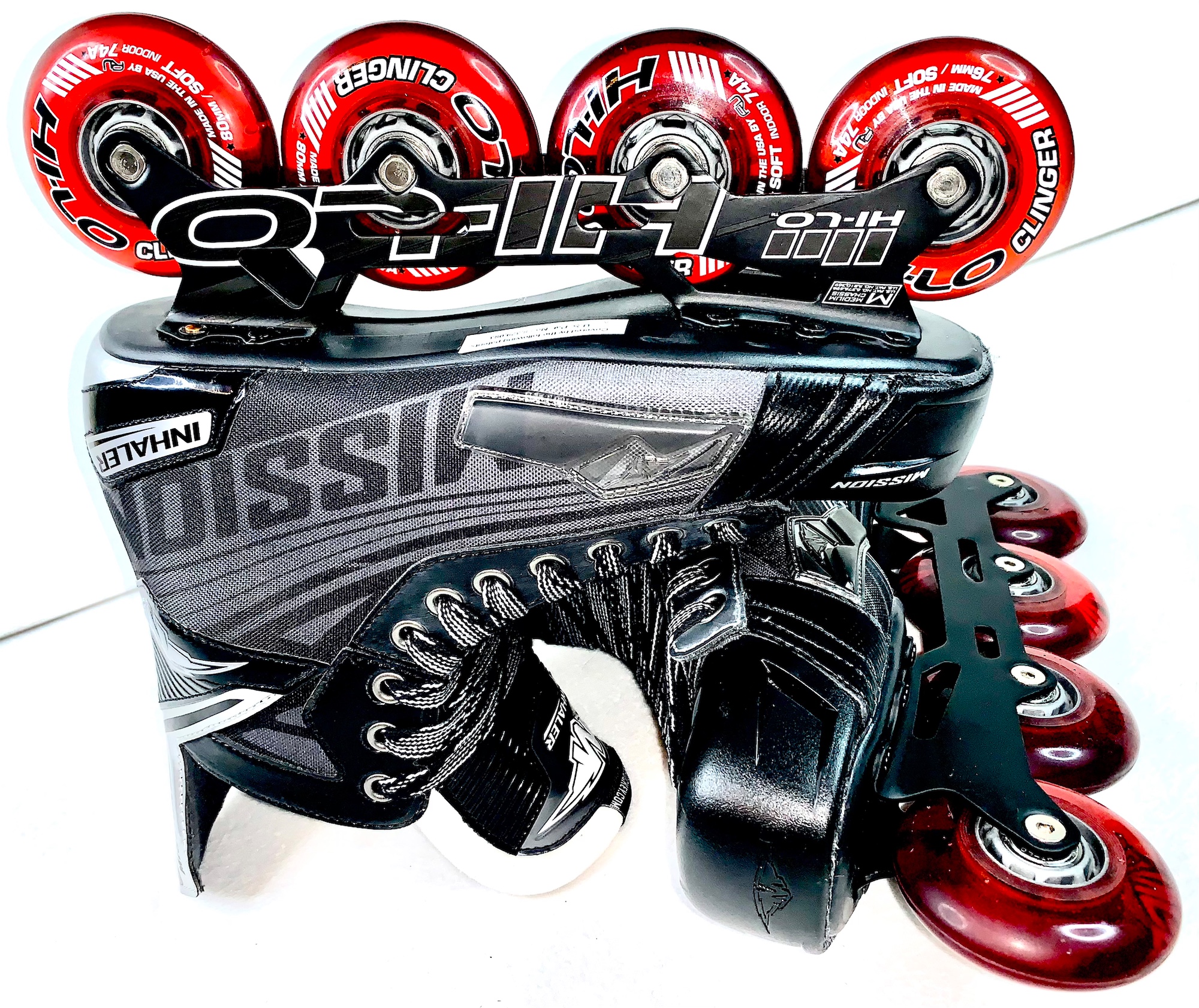 Mission Inhaler DS5 Inline Roller Hockey Skates Size 9E (10.5 Men US ...