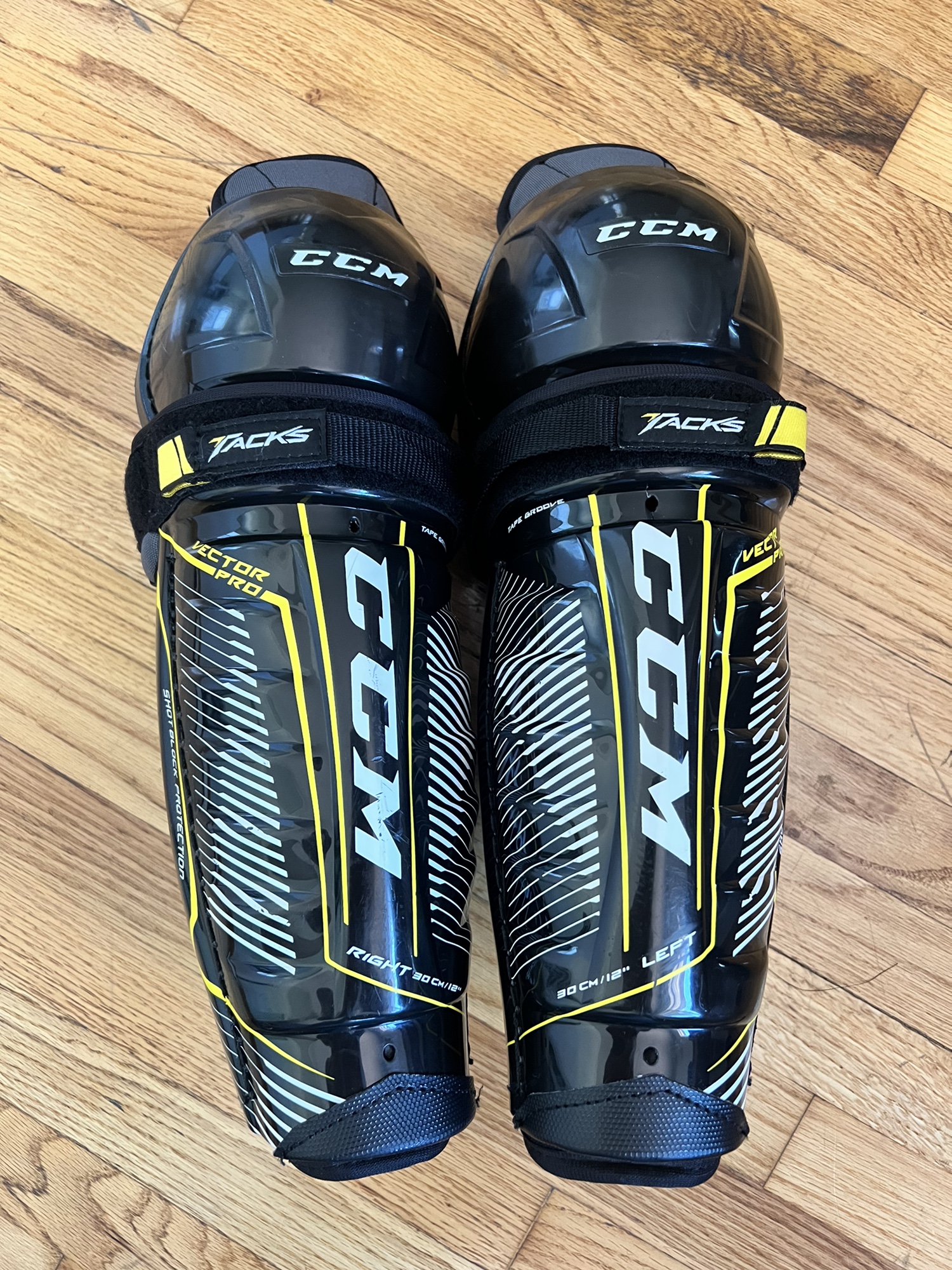 CCM Tacks Vector Pro Shin Guards - 12” | SidelineSwap