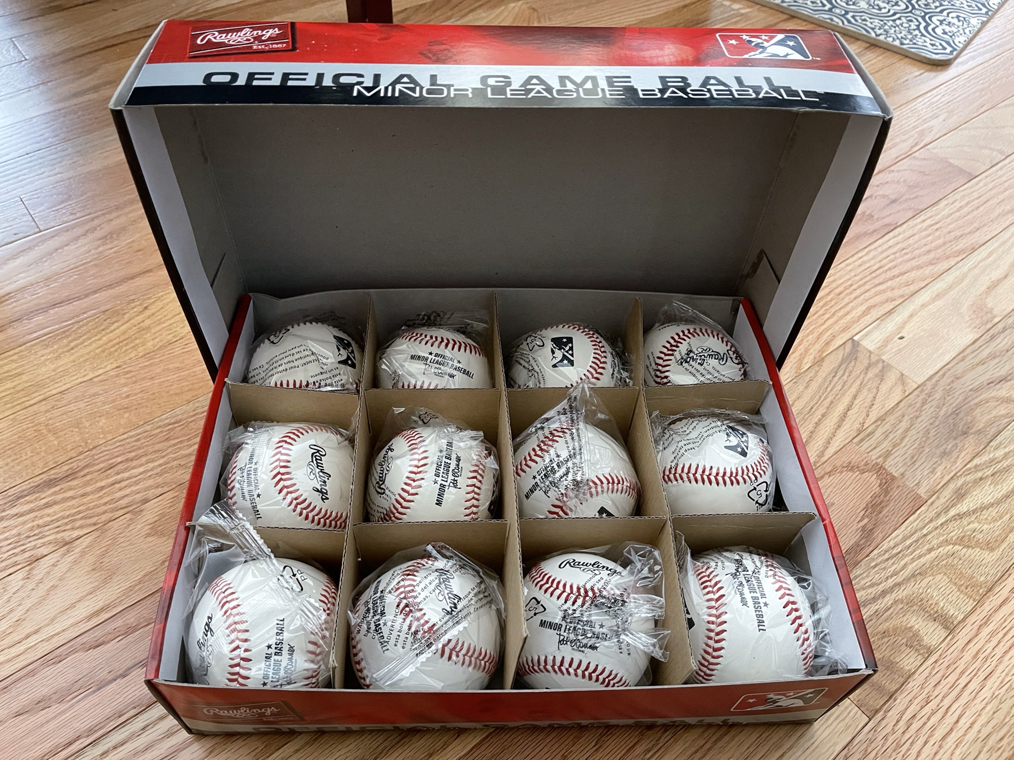 New Rawlings 24 Pack (2 Dozen) Official Minor League Baseballs ...