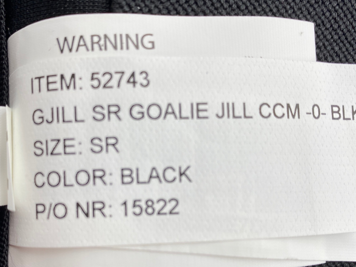 NEW CCM Goalie Jill Strap, Senior | SidelineSwap