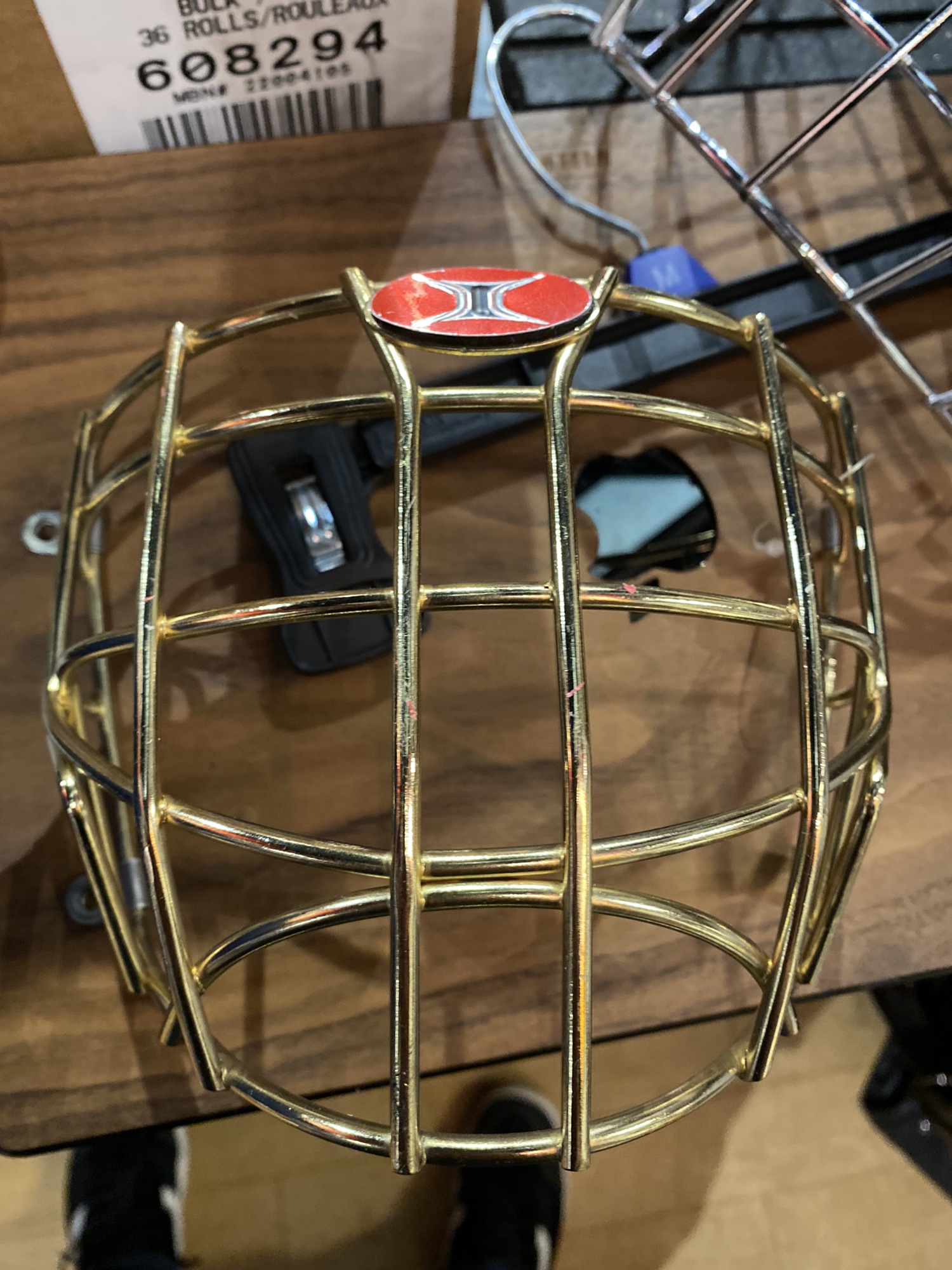 Itech gold goalie cage | SidelineSwap