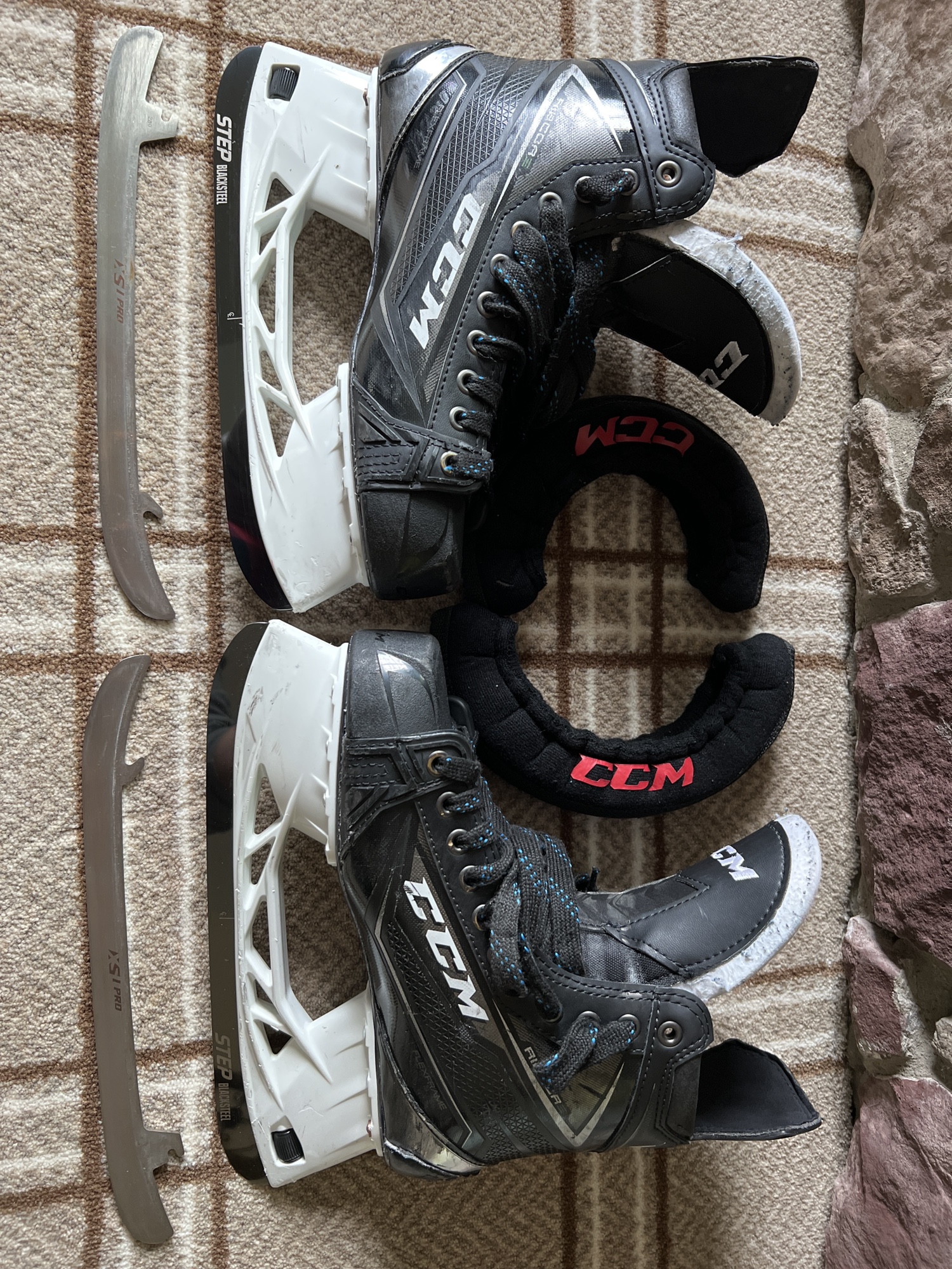 Used CCM Regular Width Pro Stock Size 9 Ribcor 80K Hockey Skates ...
