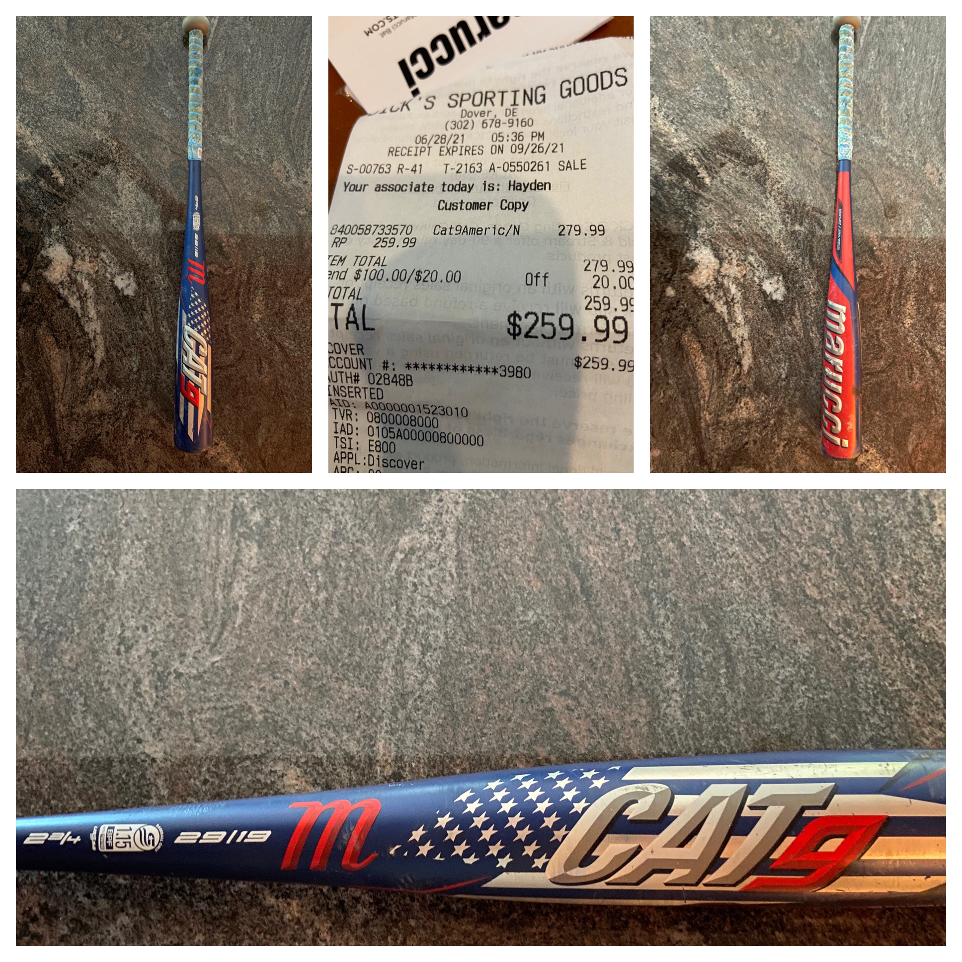 2021 Alloy (-10) 19 oz 29" Cat 9 Bat | SidelineSwap