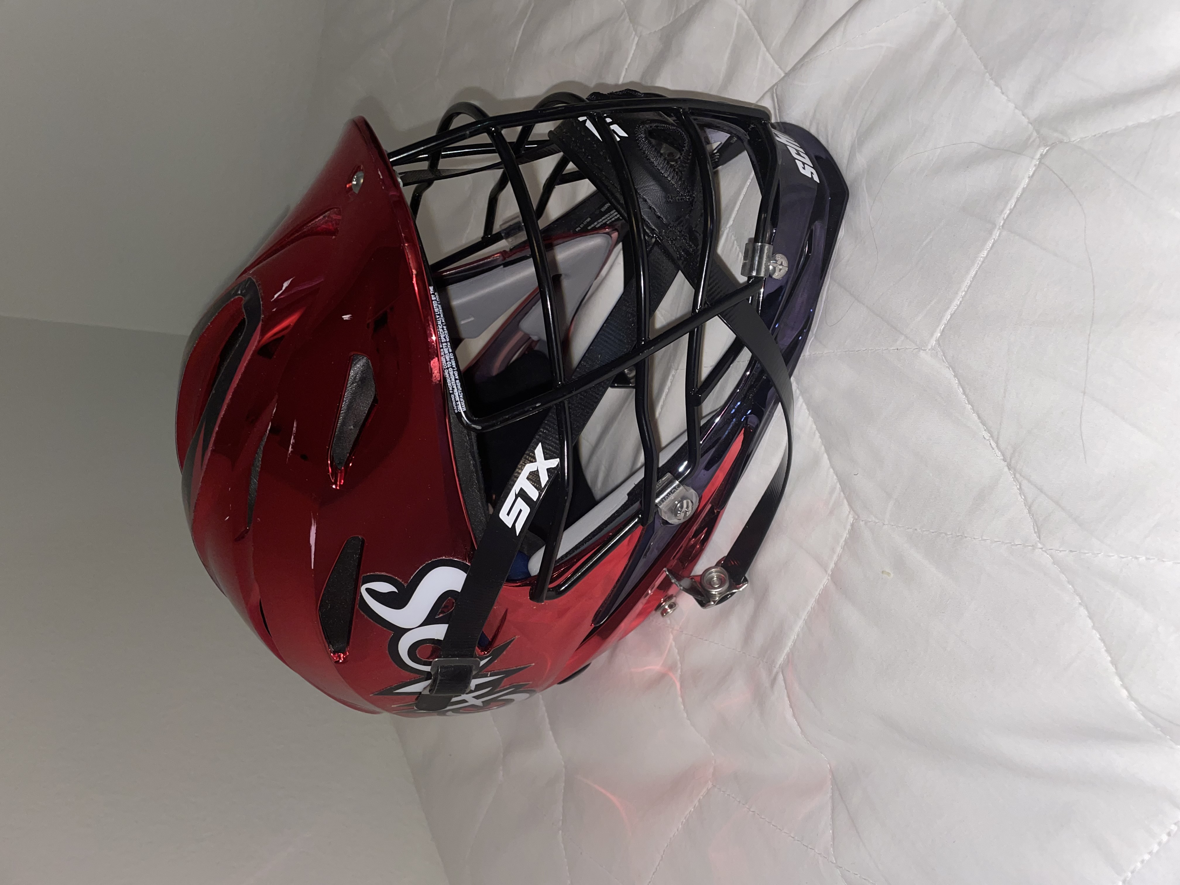 2021 *PLL CHAOS* USED RED CHROME HELMET | SidelineSwap