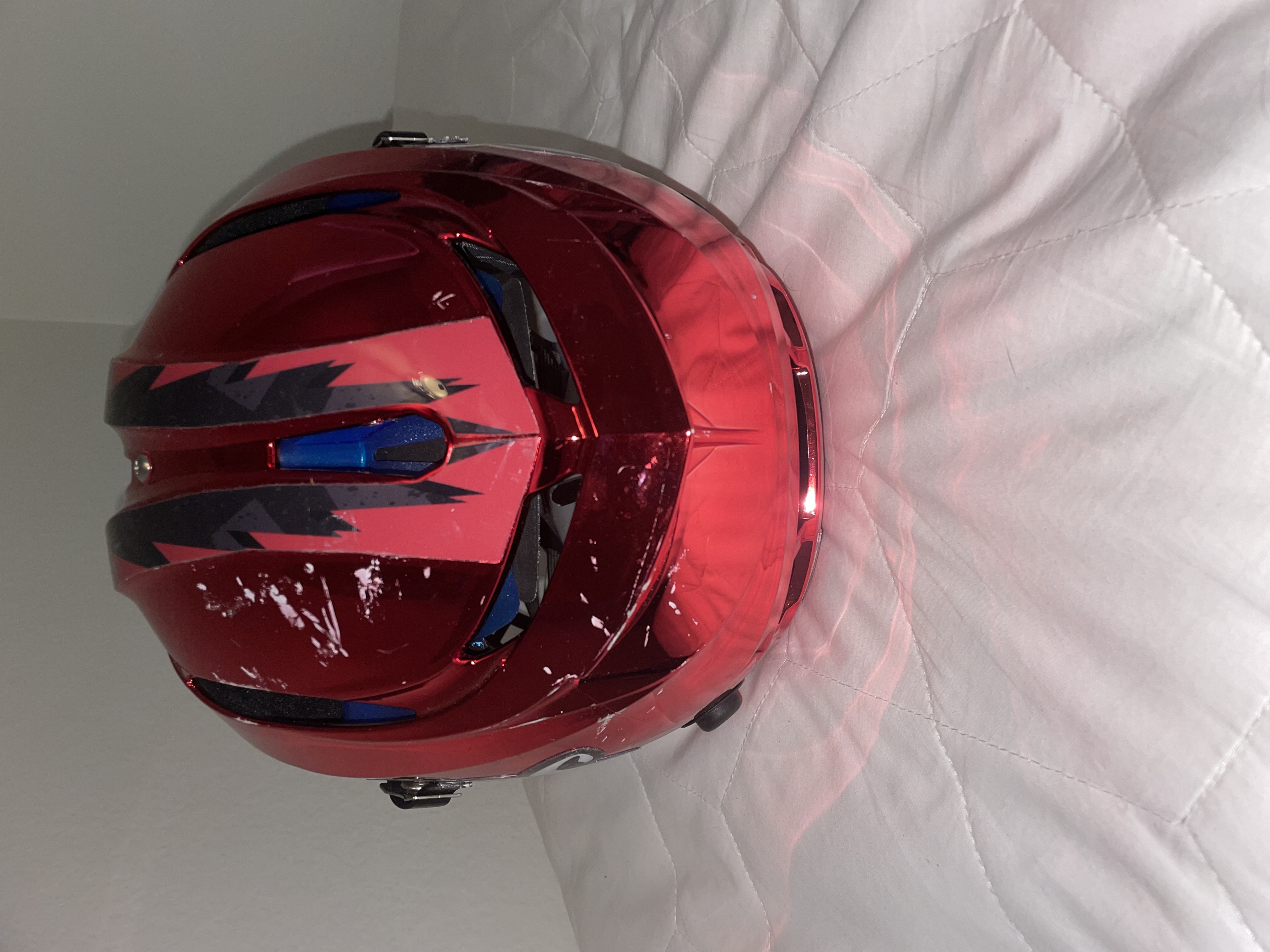 2021 *PLL CHAOS* USED RED CHROME HELMET | SidelineSwap