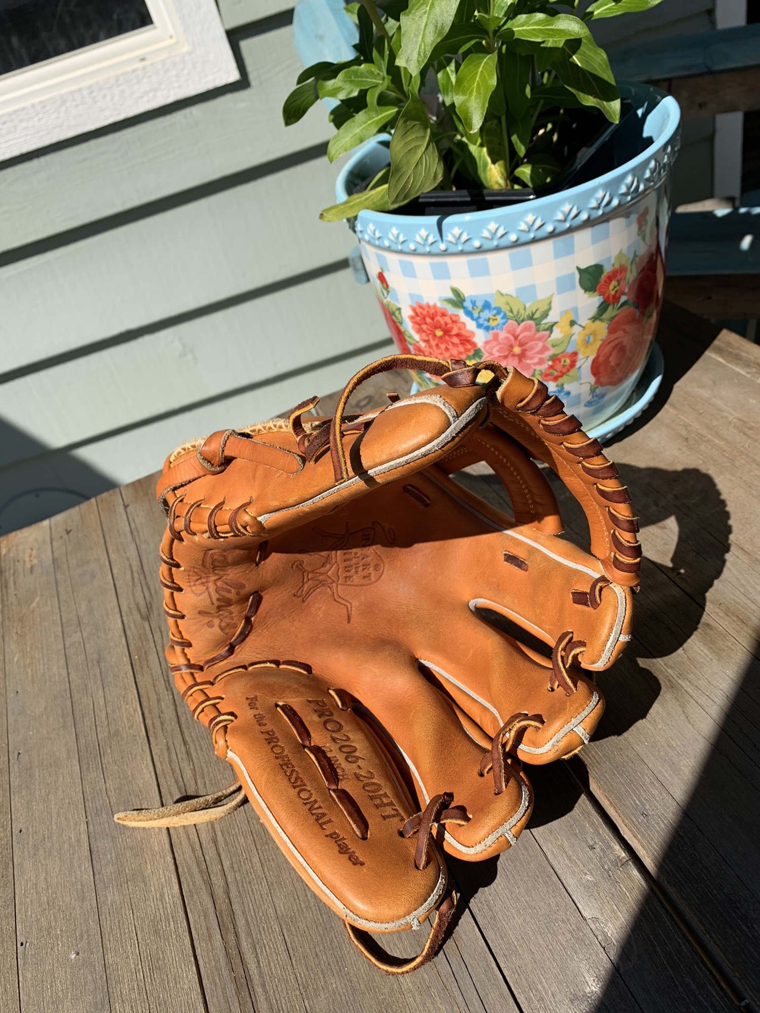 Horween Rawlings PRO206-20HT 12” Single Post Glove Heart of the Hide ...