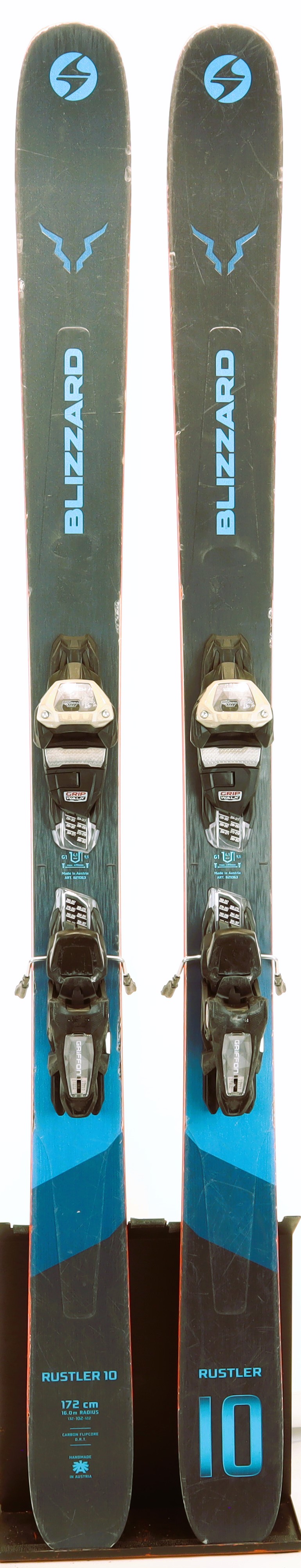 Used 2022 Blizzard Rustler 10 skis w/ bindings, size: 172 (Option ...