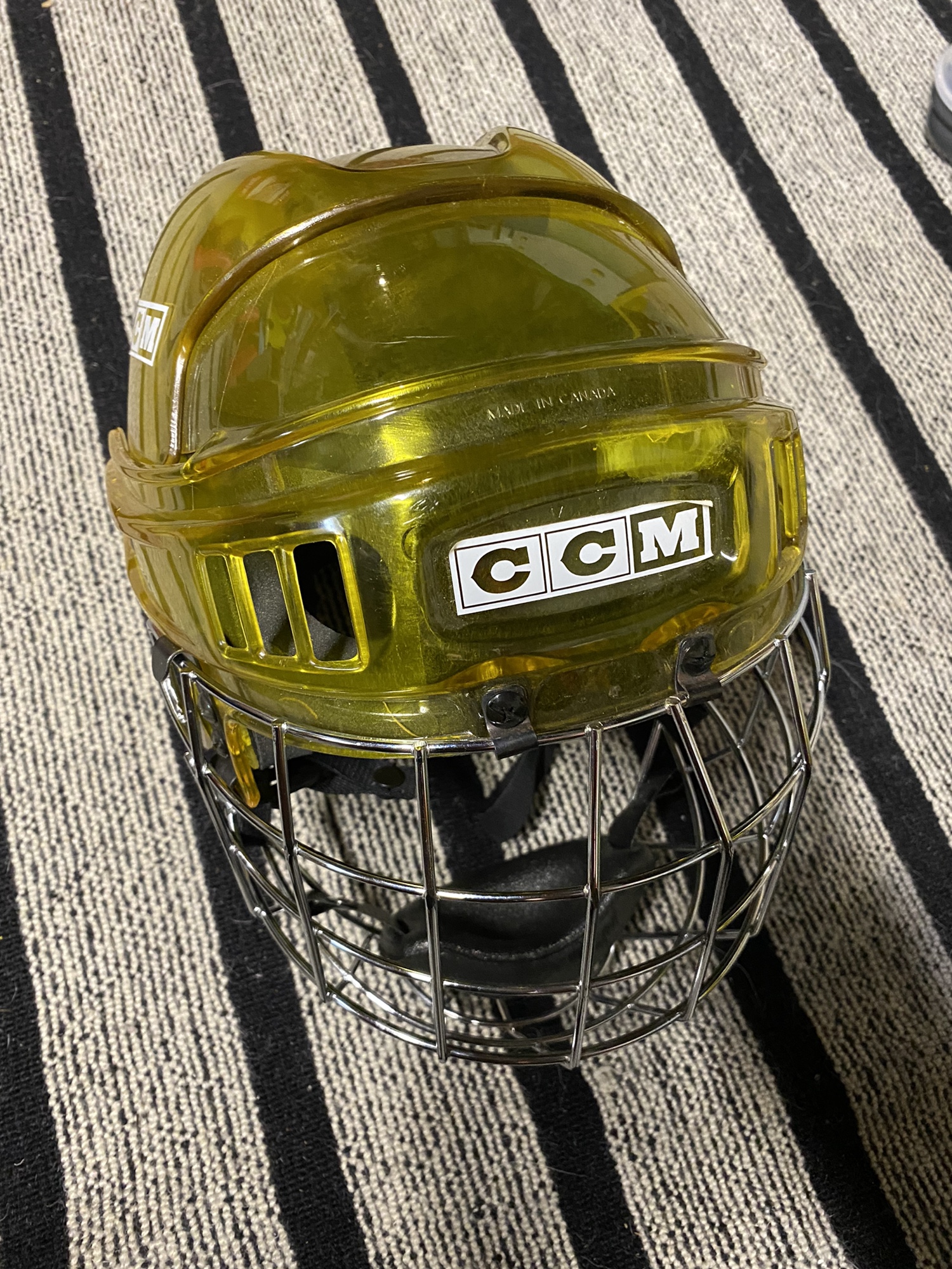 NWT Small Yellow translucent CCM Helmet | SidelineSwap