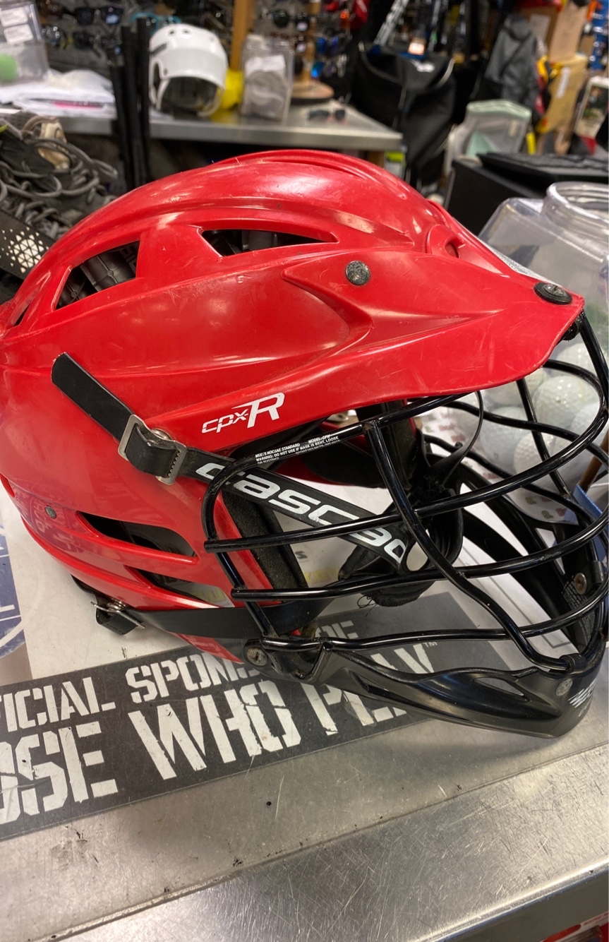 Cascade CPX-R Lacrosse laxUsed Red Helmet cpxr | SidelineSwap