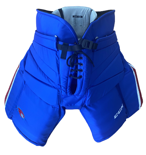 CCM HPG 12A Custom Pro Hockey Goalie Pants XL Royal Blue UML NCAA Pro ...