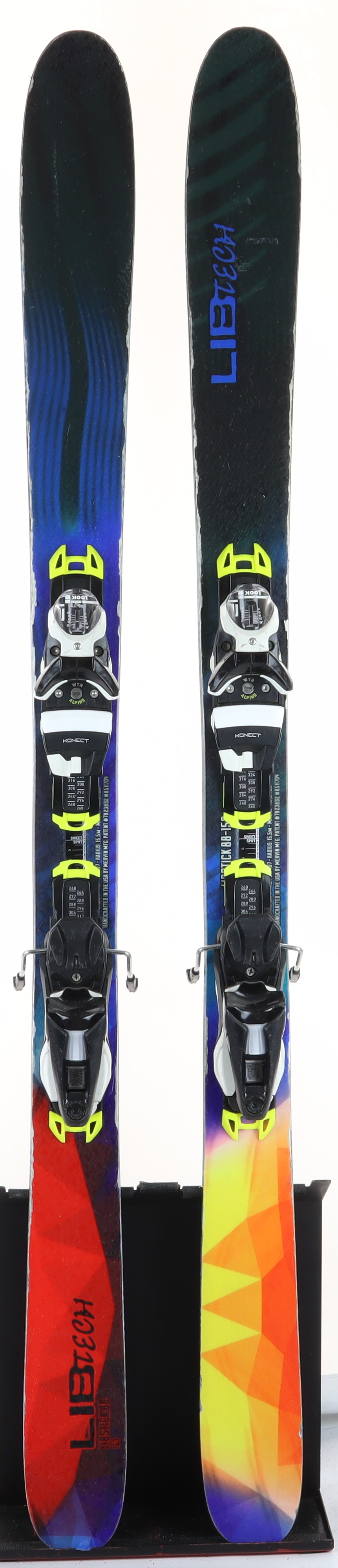 Used 2021 Lib Tech Libstick 88 skis, size: 153 w/ Look NX 12 bindings ...