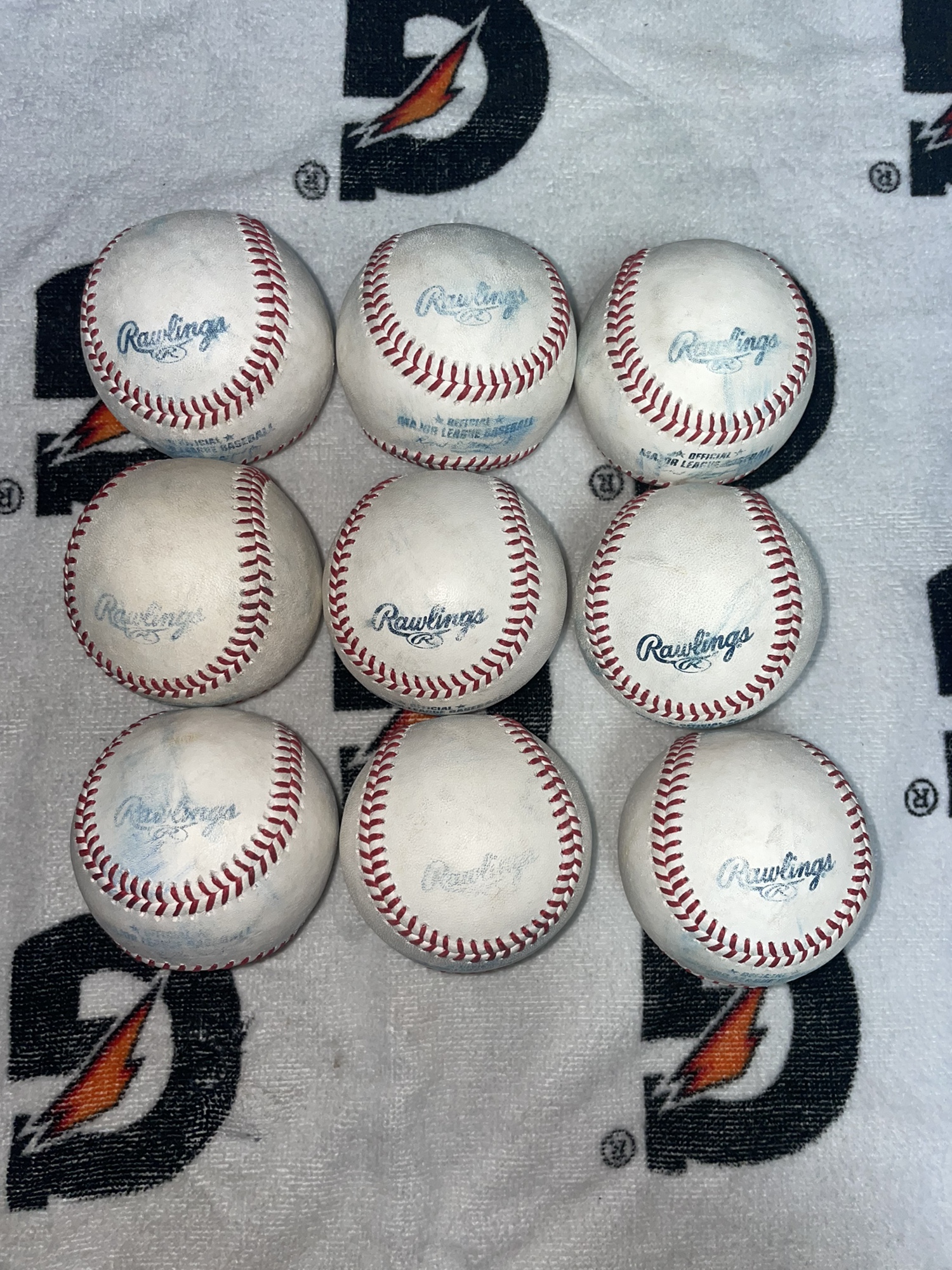 ( 9 ) Rawlings ( MLB Game Balls ) | SidelineSwap