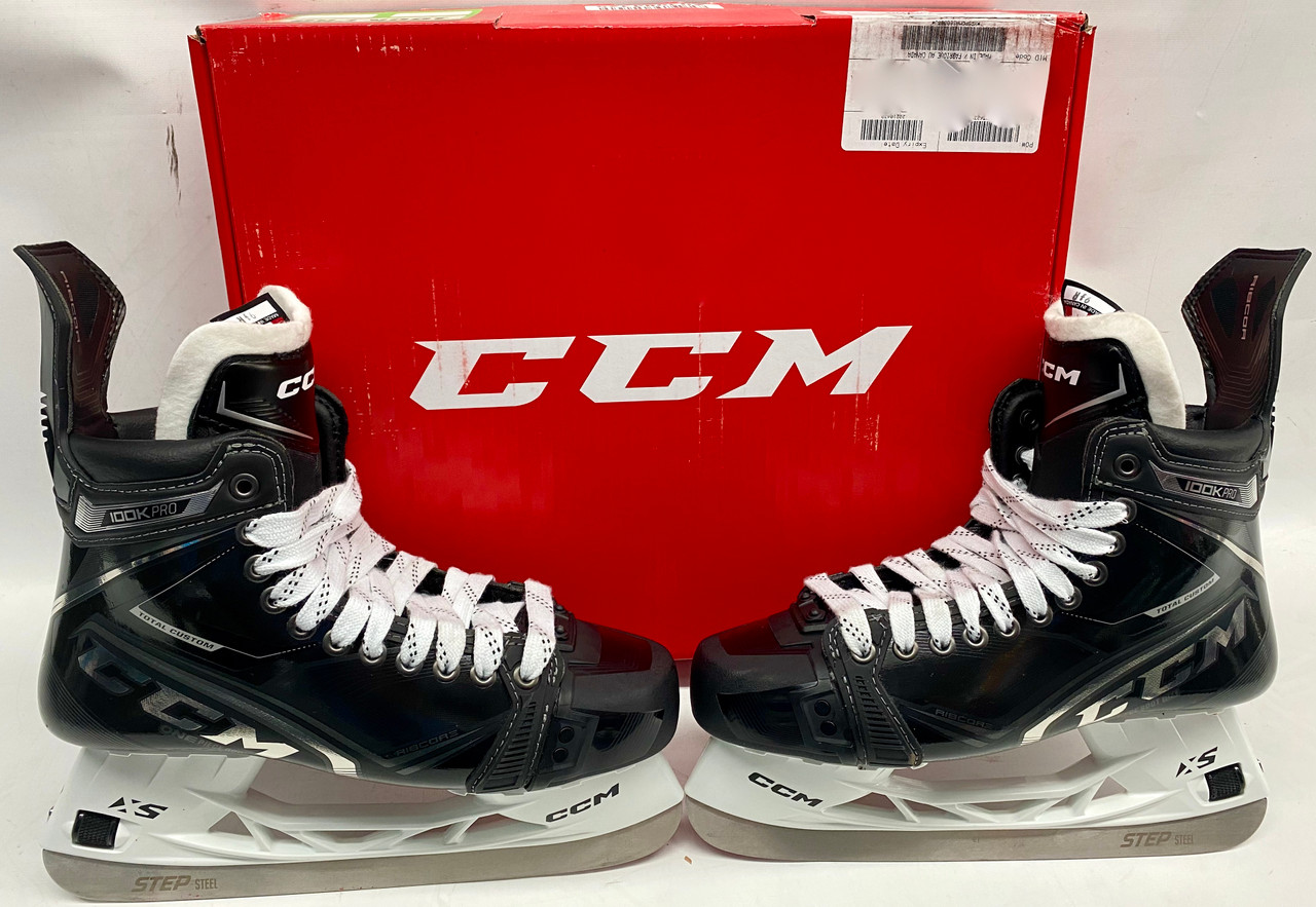 CCM Ribcor 100K Total Custom Pro Stock Hockey Skates 9.5 Regular Grey ...