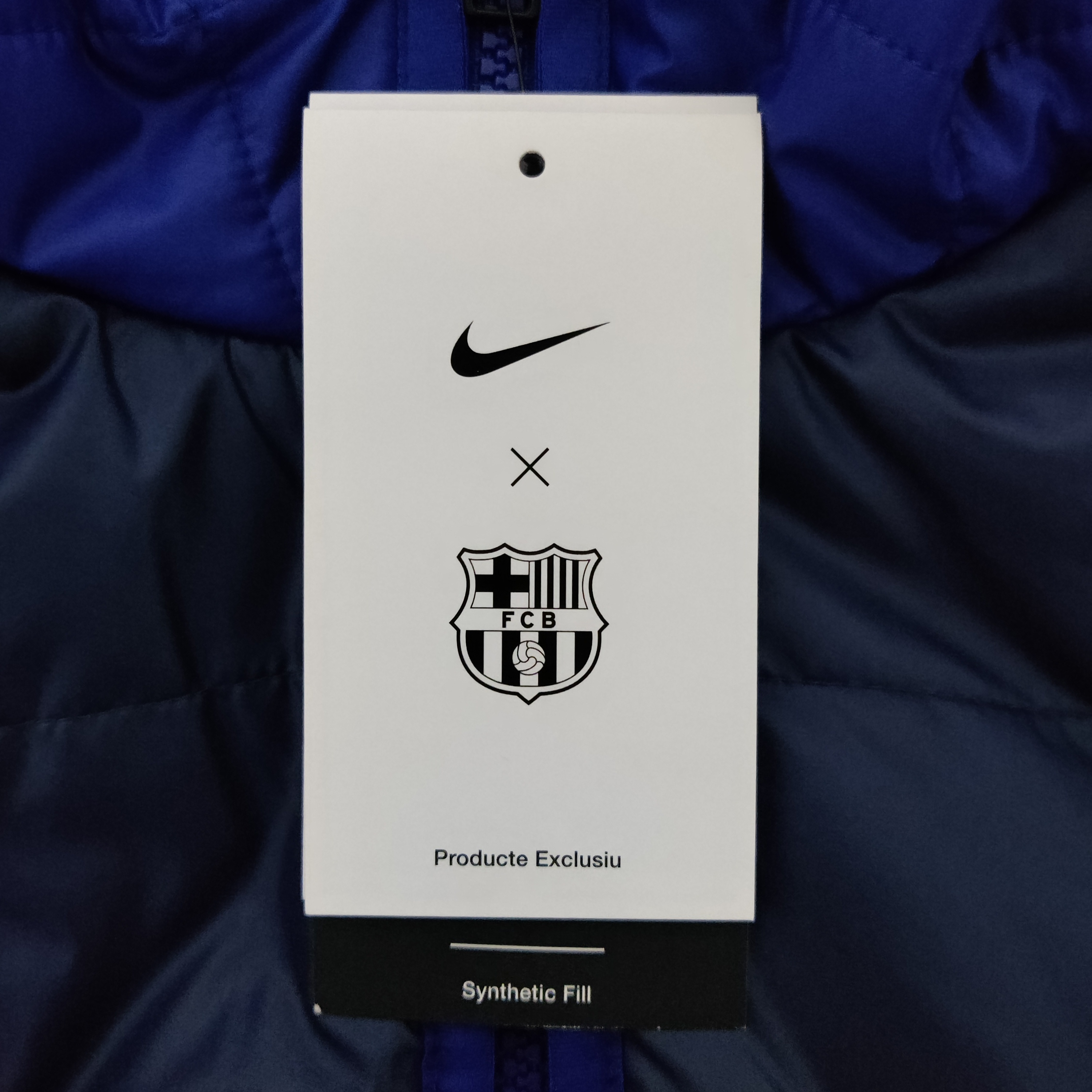 Nike FC Barcelona Synthetic-Fill Hooded Jacket DM0607-451 Mens size XL ...