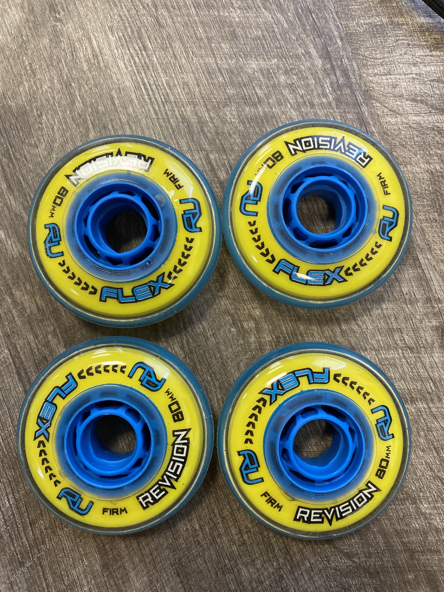 80 Mm Revision Flex Firm Roller Inline hockey wheels | SidelineSwap
