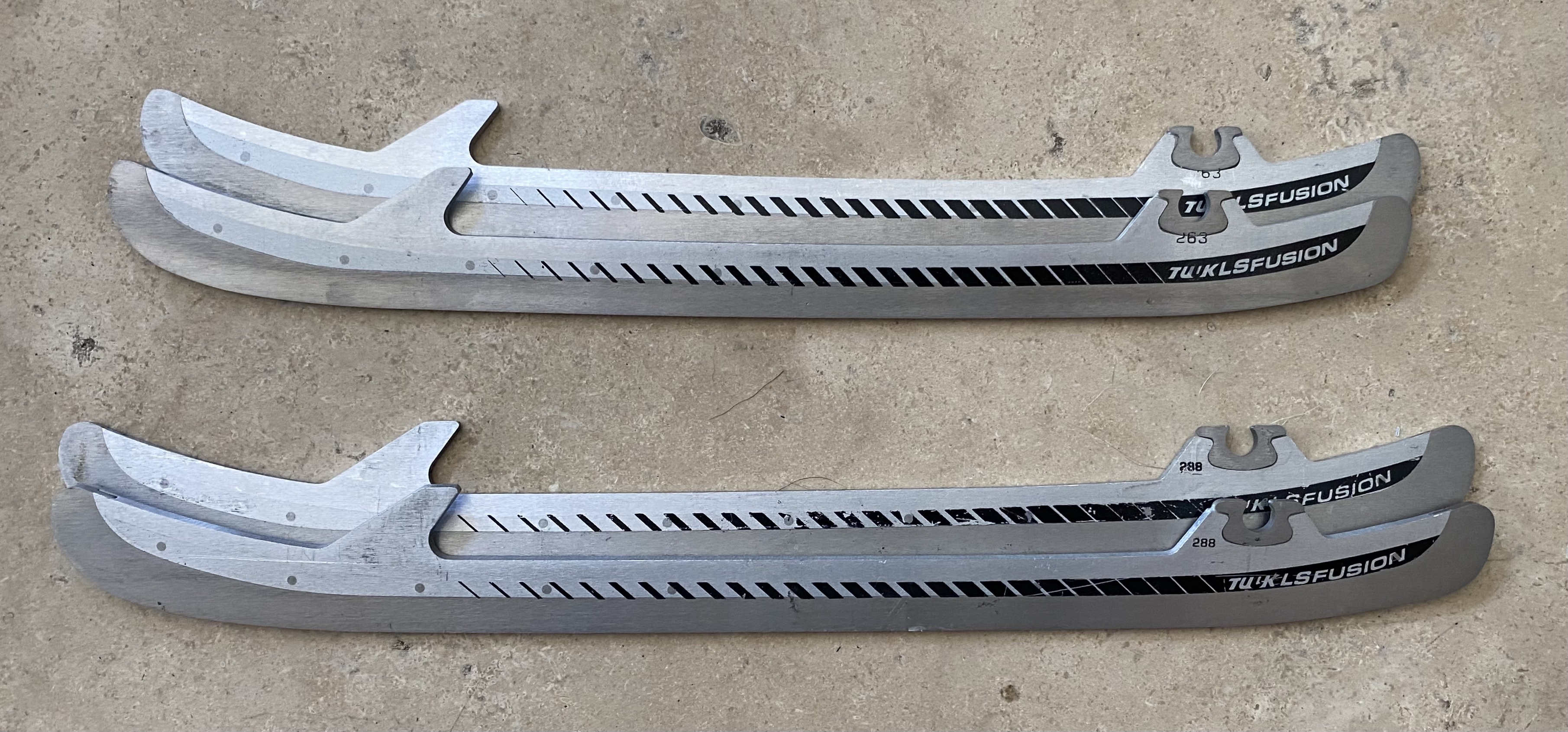Bauer Tuuk LS Fusion Pair of Replacement Pro Steel Runners Blades 2927 ...