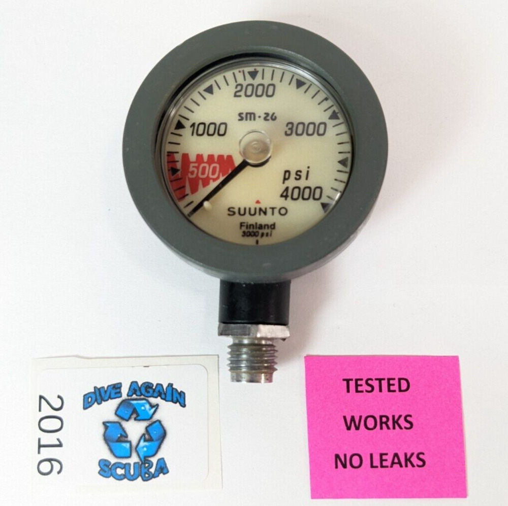 Suunto SeaQuest SM-26 2in 4000 PSI SPG Submersible Pressure Gauge Scuba ...