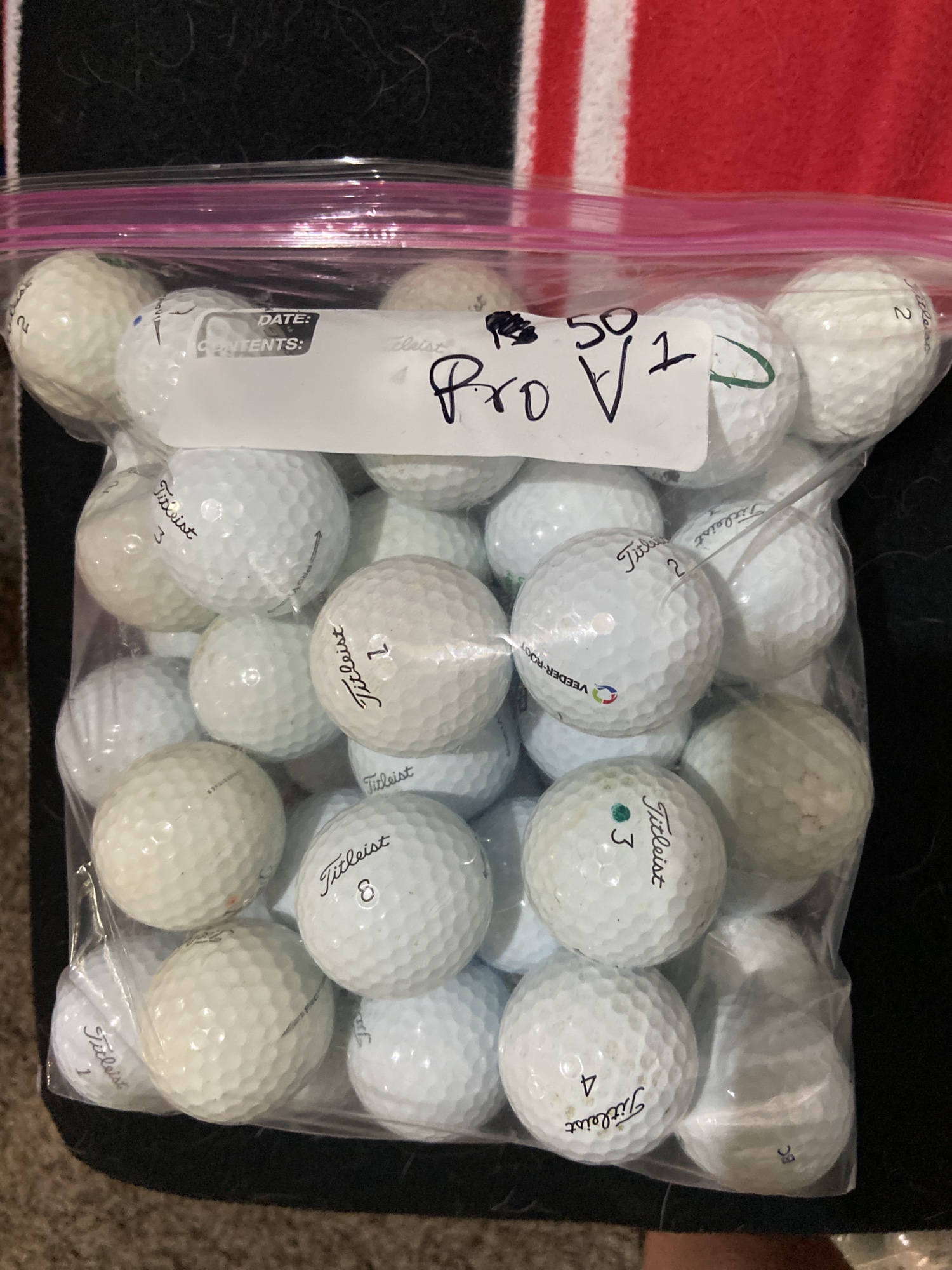 Used Titleist 50 Pack Pro V1 Balls | SidelineSwap
