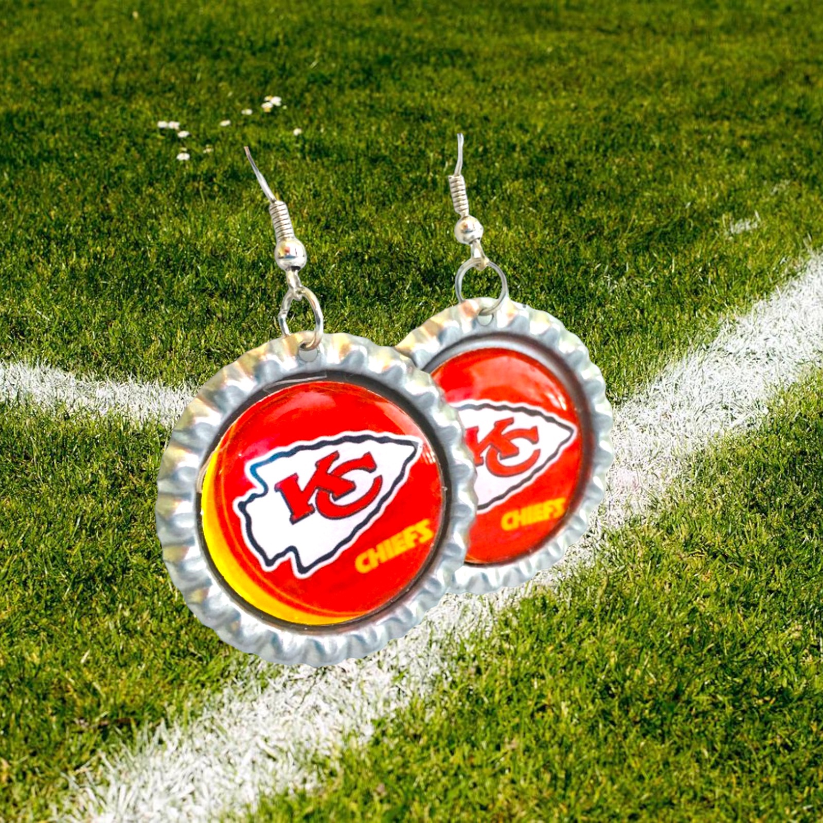 Kansas City CHIEFS Football Handmade Earrings | SidelineSwap