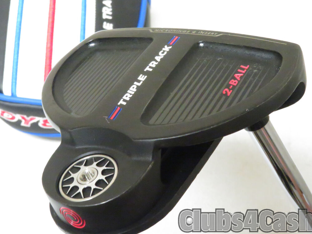Odyssey Triple Track 2 Ball Putter Stroke Lab Black Double Bend DB 35 ...