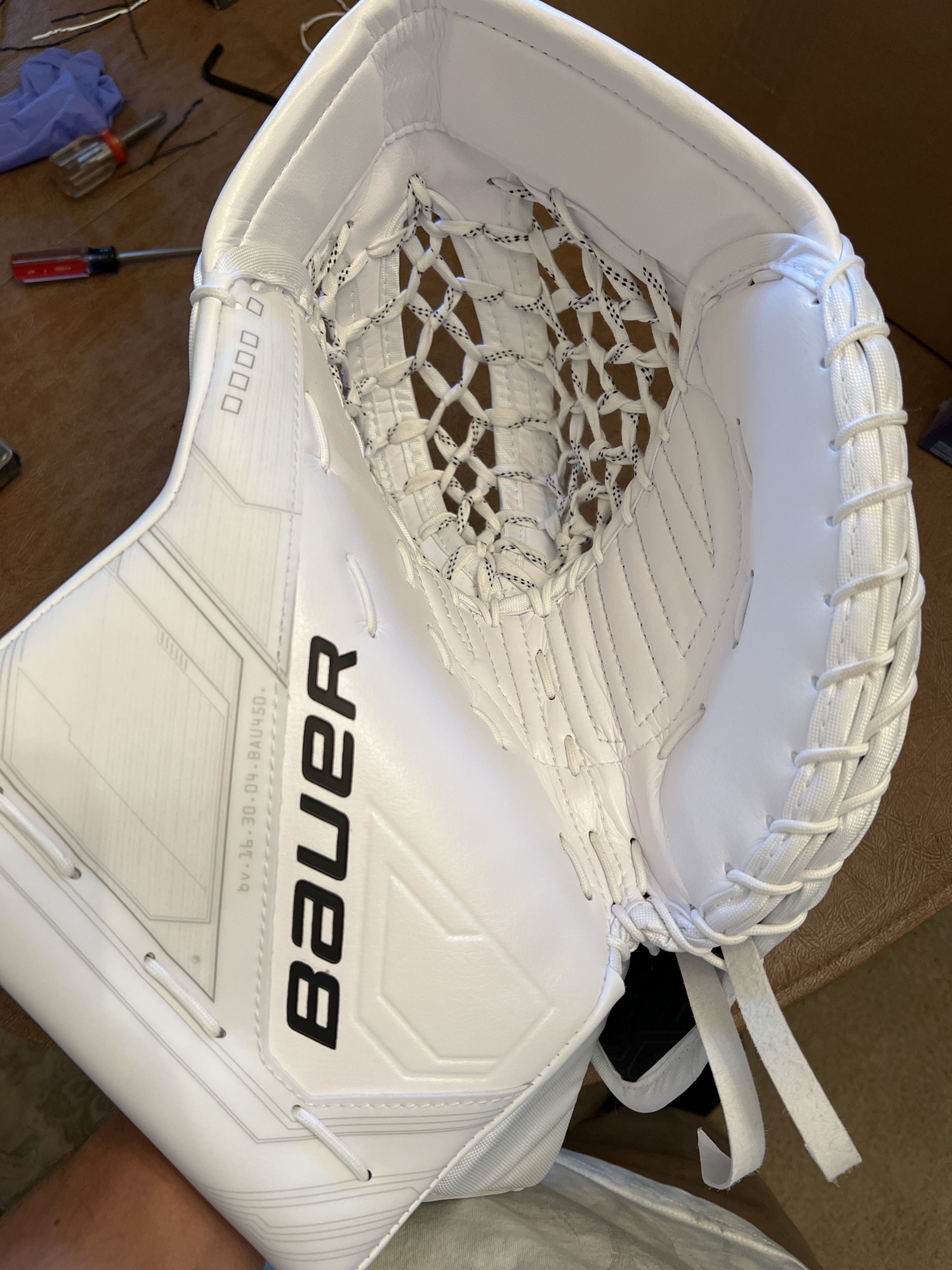 New Regular Bauer Mach Goalie Glove | SidelineSwap