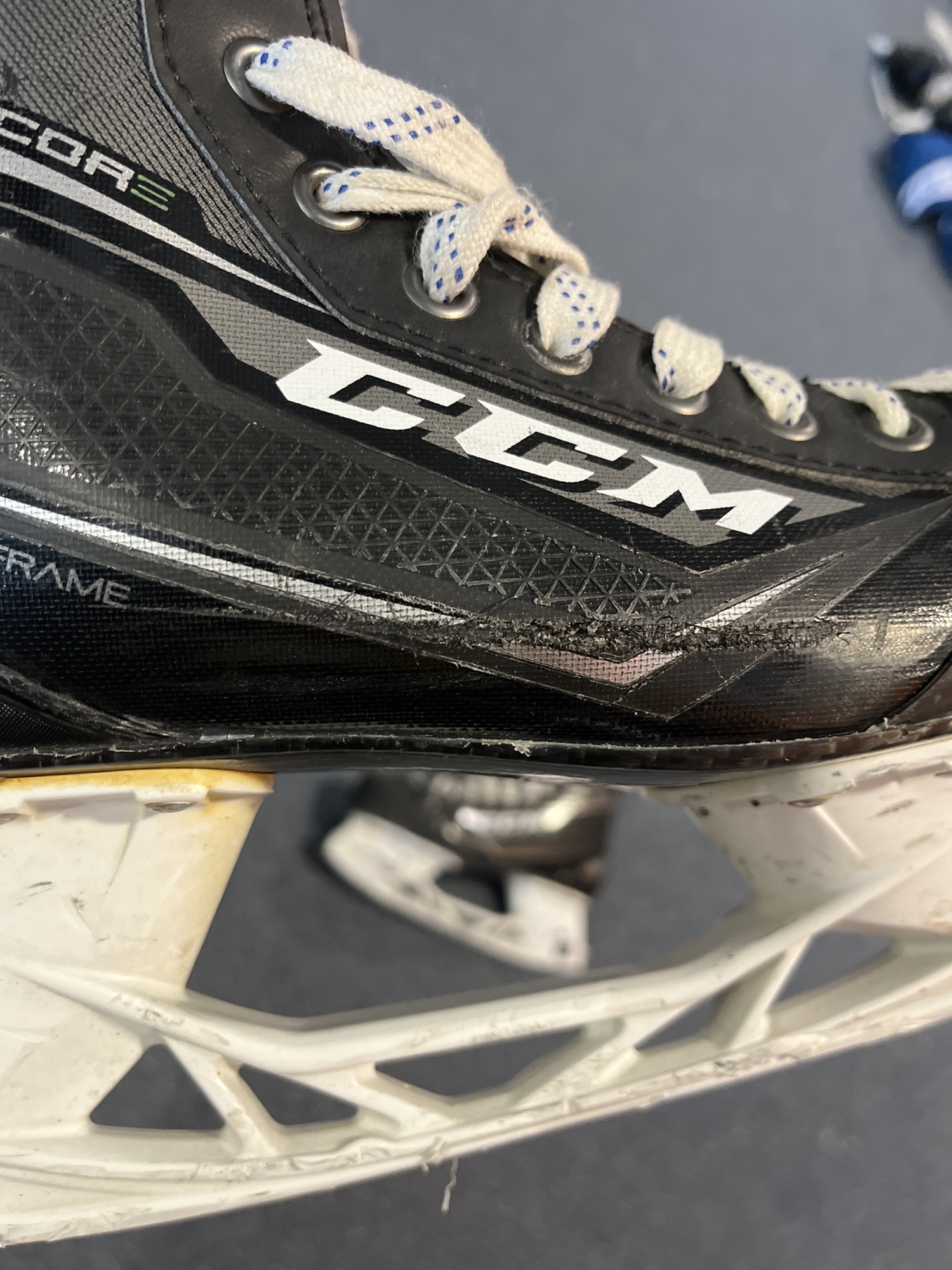 Game Used CCM RibCor 80k Pro Stock Skates Colorado Avalanche Foudy L: 8 ...