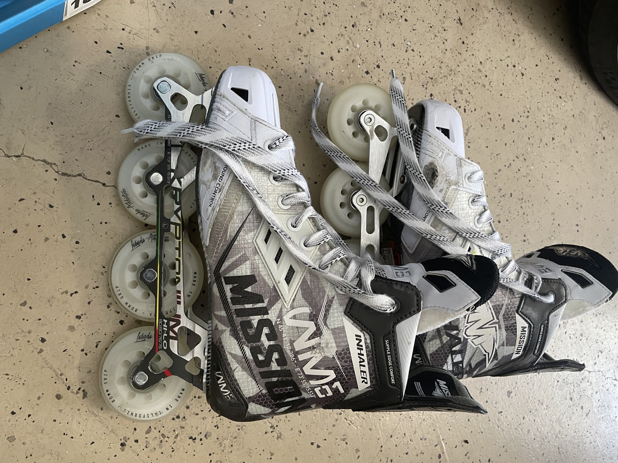 Used Mission Regular Width Size 10D Inhaler WM01 Inline Skates ...