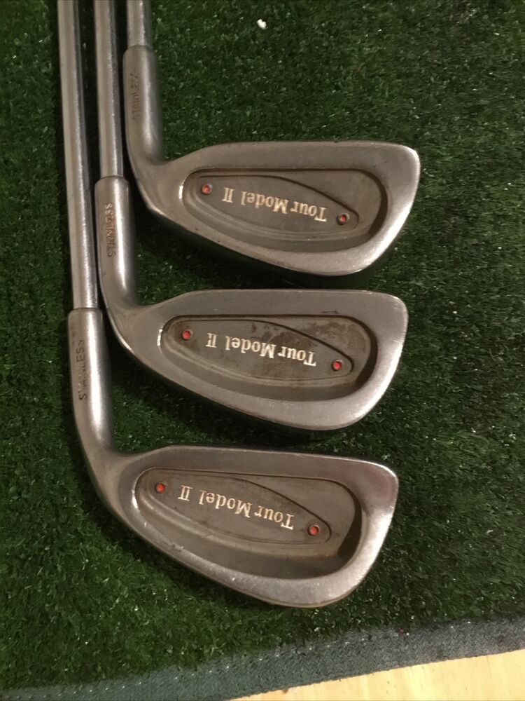 Tour Model II Red Dot Irons Set (5-PW) Stiff S300 Gold Plus Steel ...