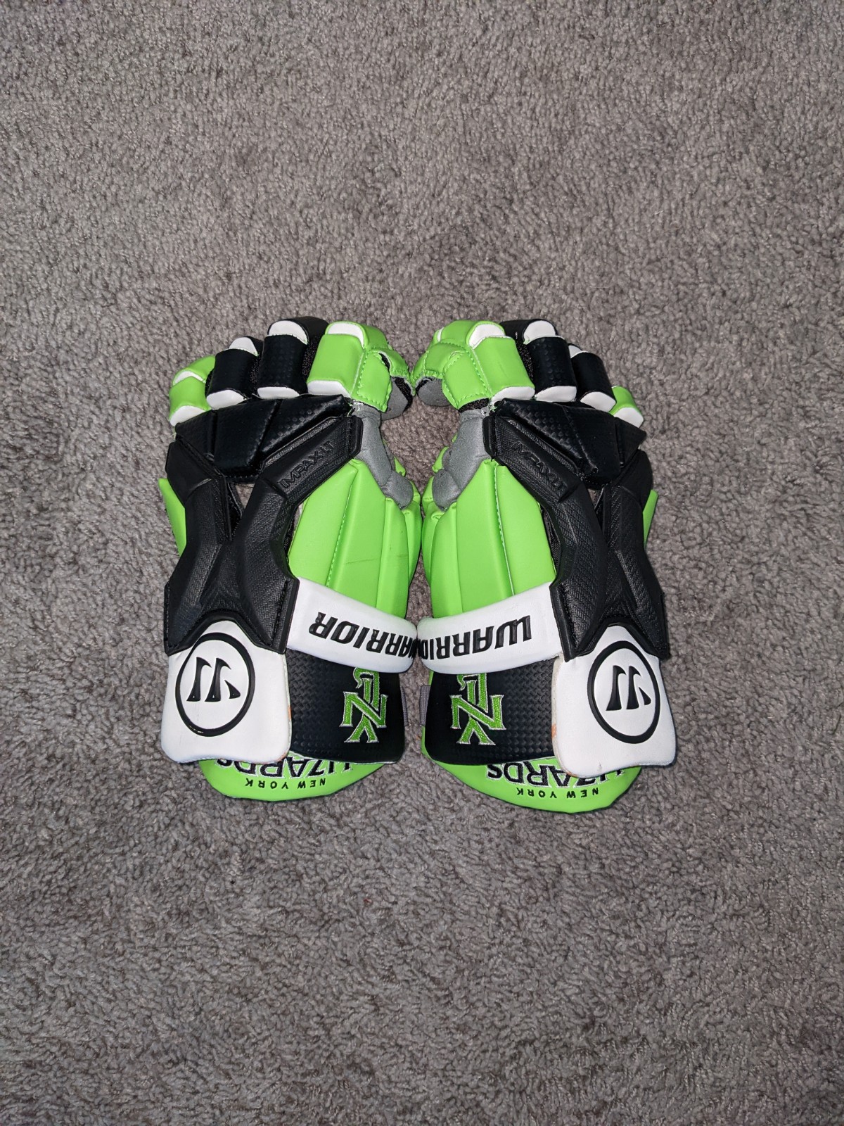 New York Lizards Lacrosse Gloves - Warrior Burn Pro | SidelineSwap
