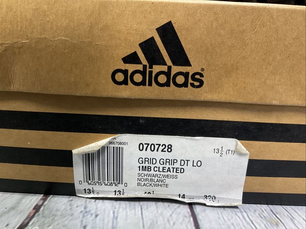 Adidas Grid Grip DT Mens Athletic Shoes Size 14 Black White New Other ...