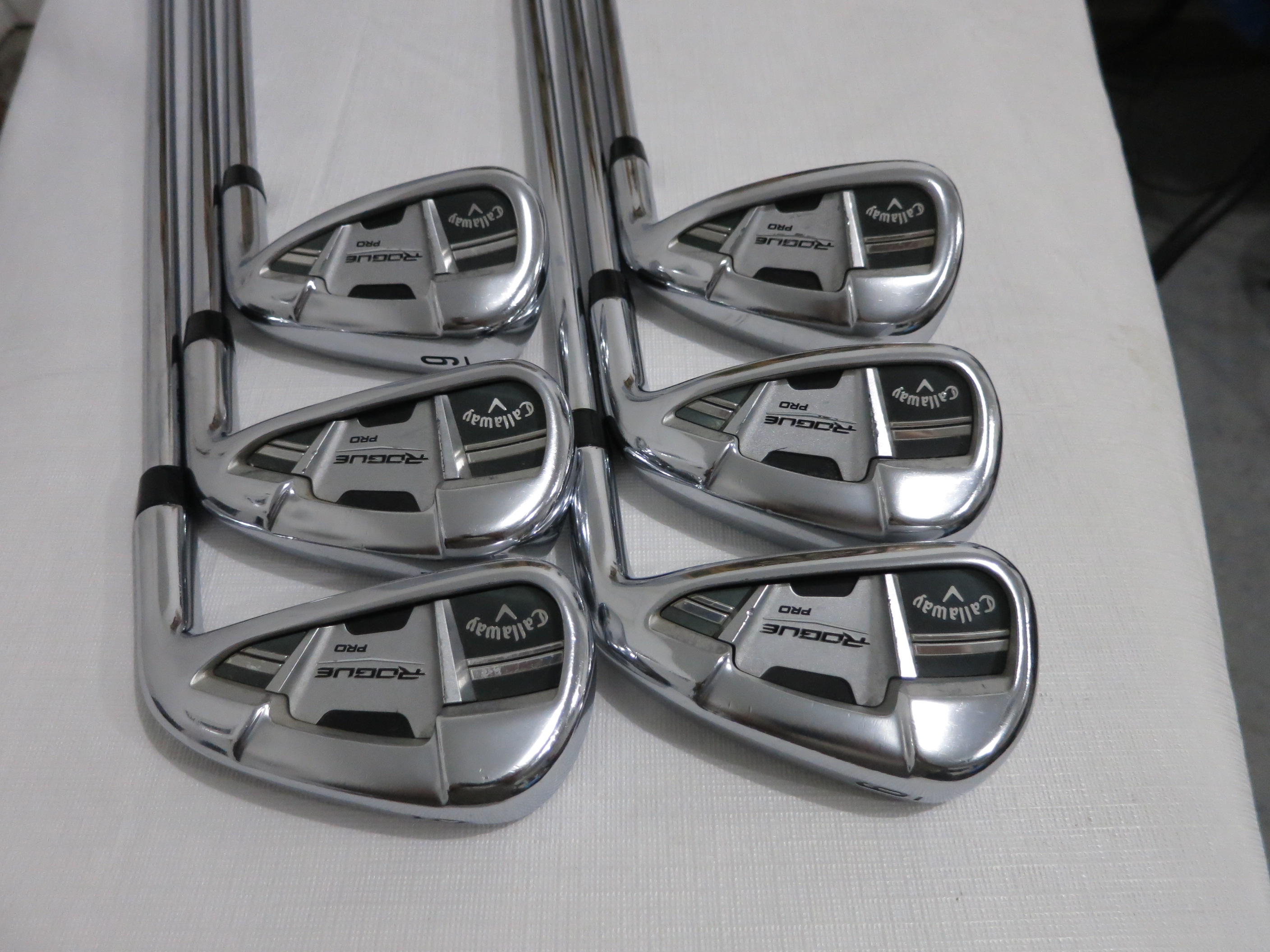 Callaway Rogue Pro Iron Set - 5-PW - XP 105 ST15 Stiff Flex Steel ...