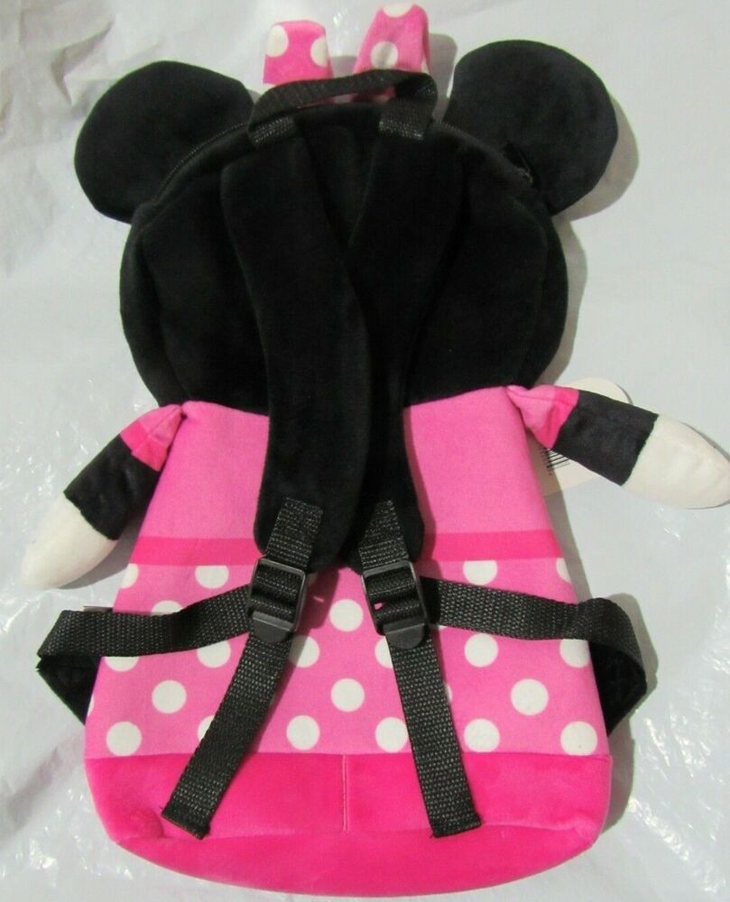 Minnie Mouse Plush Hallmark itty bittys Disney Kid’s Backpack 15"x10"x5 ...