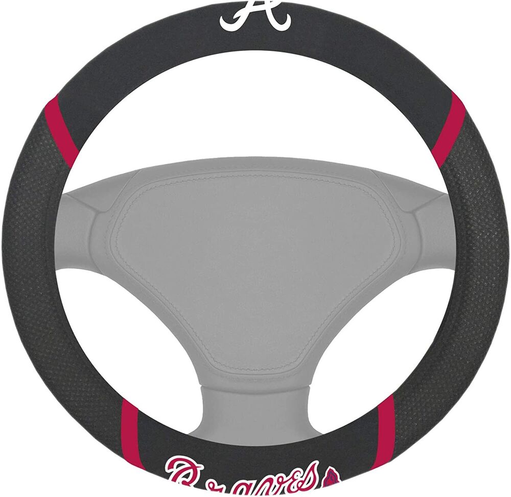 MLB Atlanta Braves Embroidered Mesh Steering Wheel Cover by FanMats ...