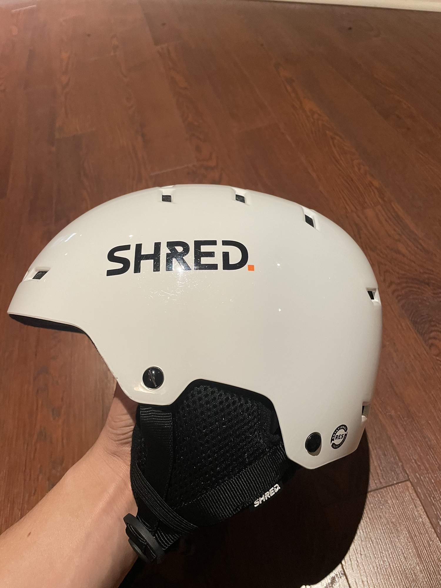 White Medium Shred Helmet FIS Legal | SidelineSwap