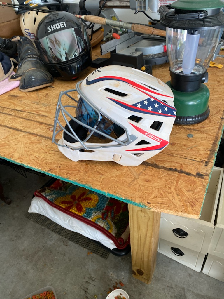 Jen Schro Stars and Stripes catchers helmet | SidelineSwap