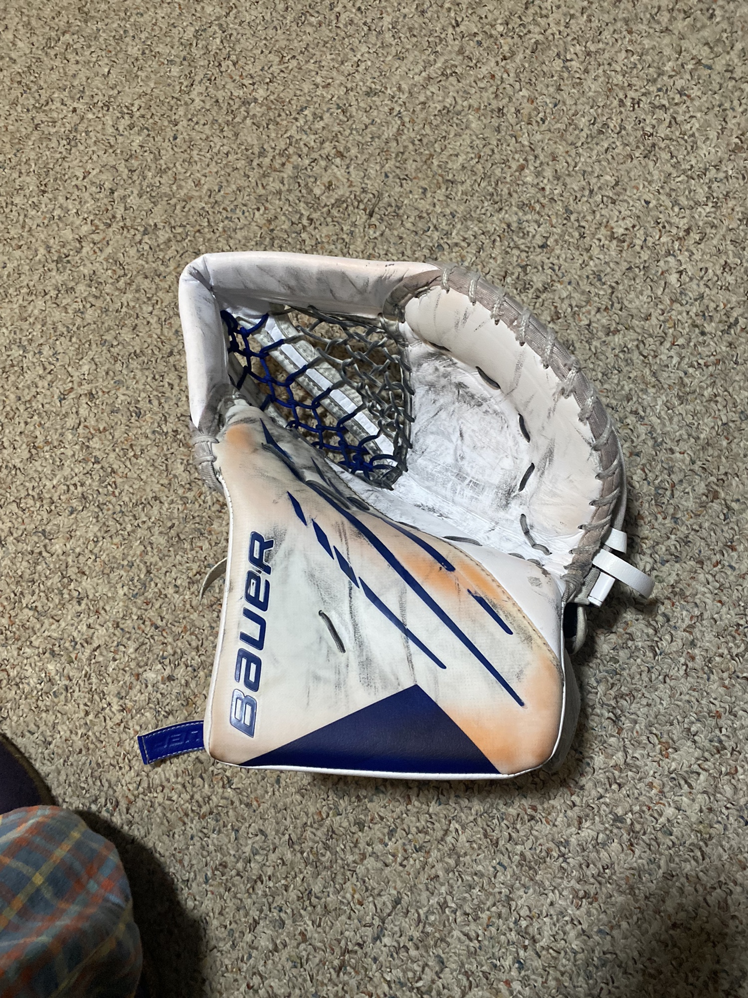 Bauer Hyperlite Glove Blue And White | SidelineSwap