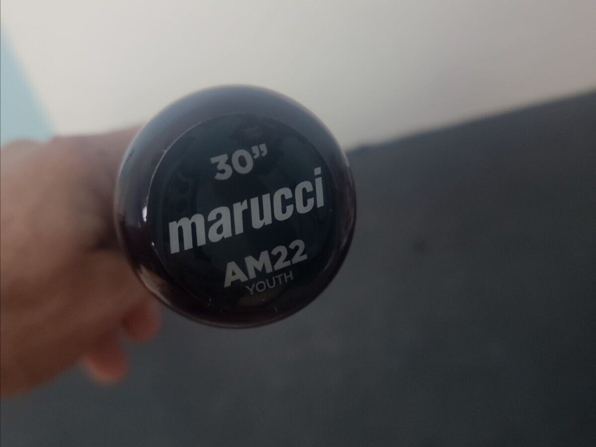 Marucci Youth Maple Wood Baseball Bat AM22 30 Inch Model Cherry ...