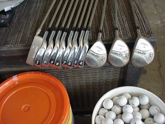 FULL SET SQUARE 2 LADIES AGREE PRO DESIGN GOLF CLUBS 3 WOODS 8 IRON ...