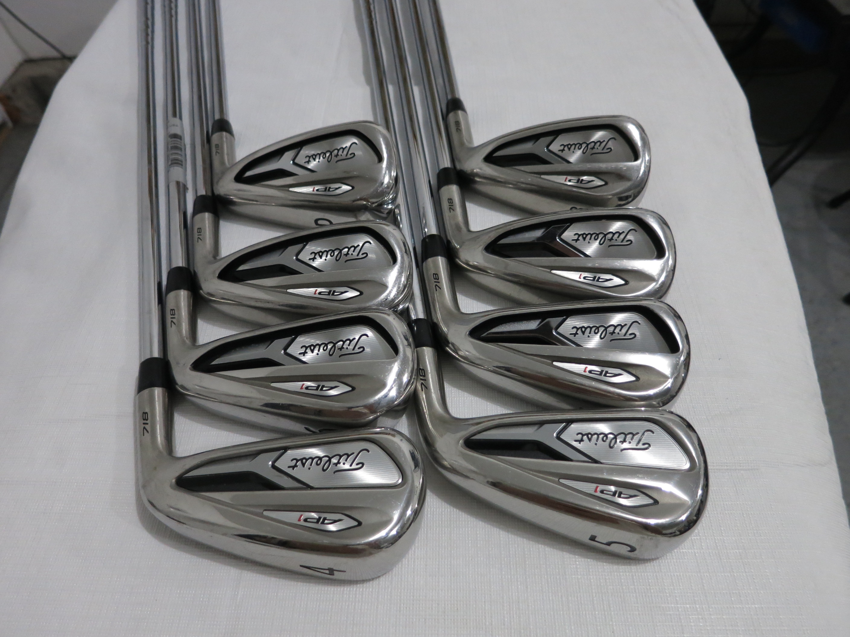 Titleist 718 AP1 Iron Set 718AP1 - 4-PW, AW - AMT Red R300 Regular Flex Steel | SidelineSwap