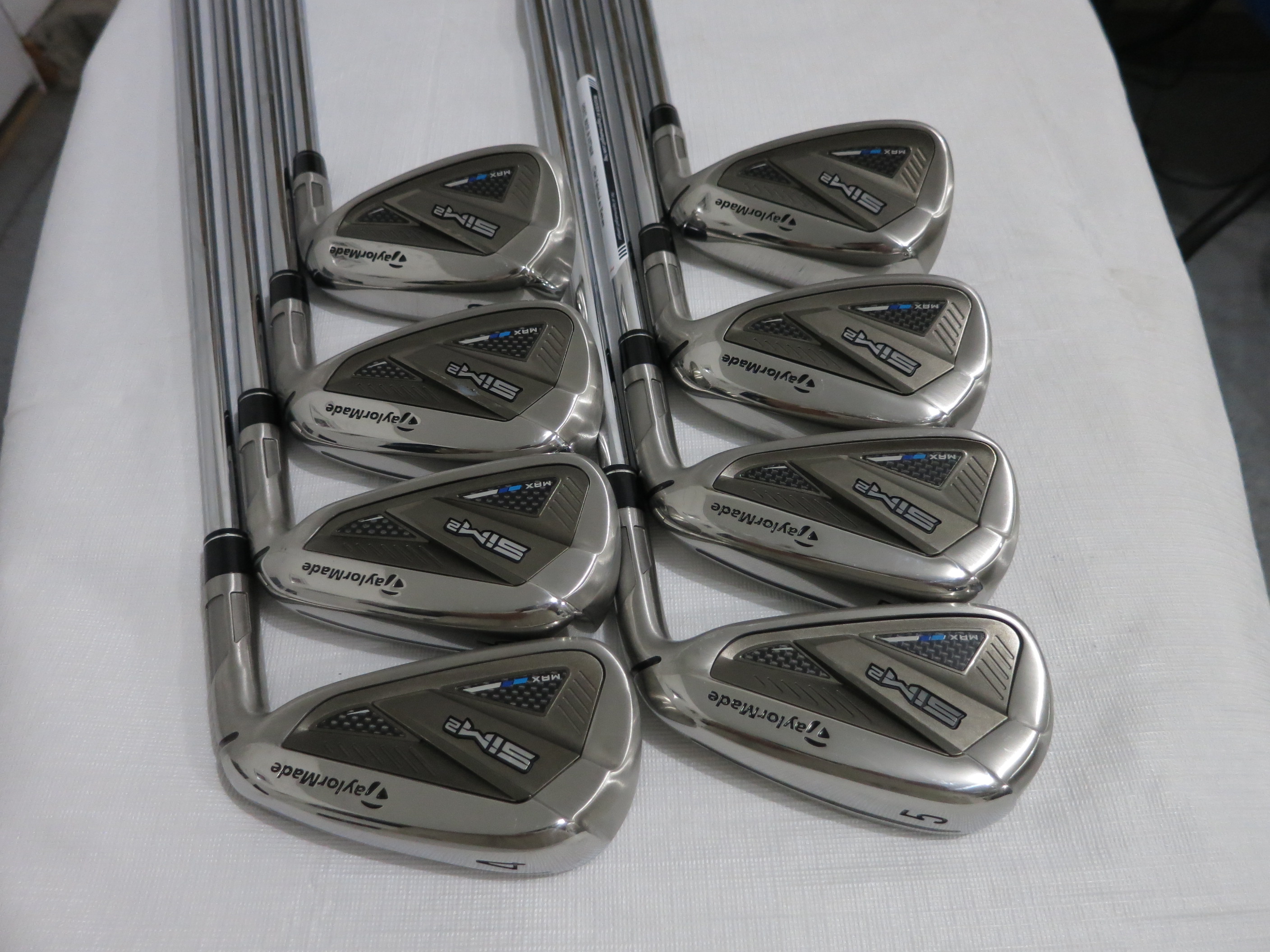 TaylorMade 2021 SIM2 Max Iron Set - 4-PW, AW - PX Rifle 6.0 Stiff Steel ...